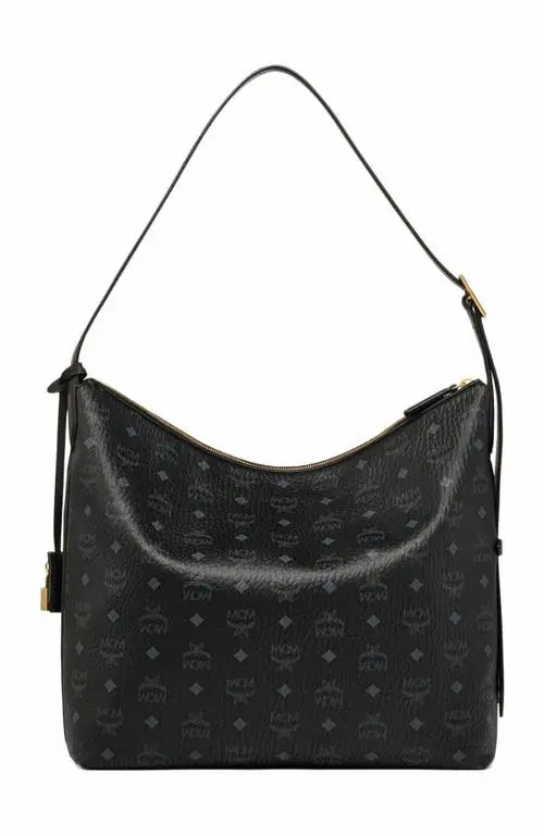 Mcm Aren Visetos Hobo - Black