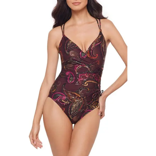 MAGICSUIT® Empress Celeste One-piece Swimsuit - Wine Red