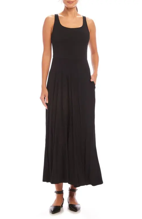 Karen Kane A-Line Midi Dress In Black - 55% Off | Editorialist