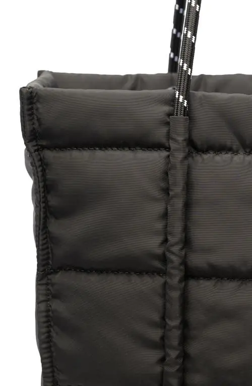 URBAN ORIGINALS Palm Quilted Recycled Nylon Tote - Black
