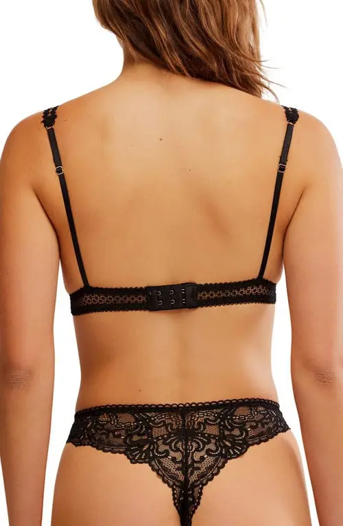 Free People Lace Lover Bralette - Black
