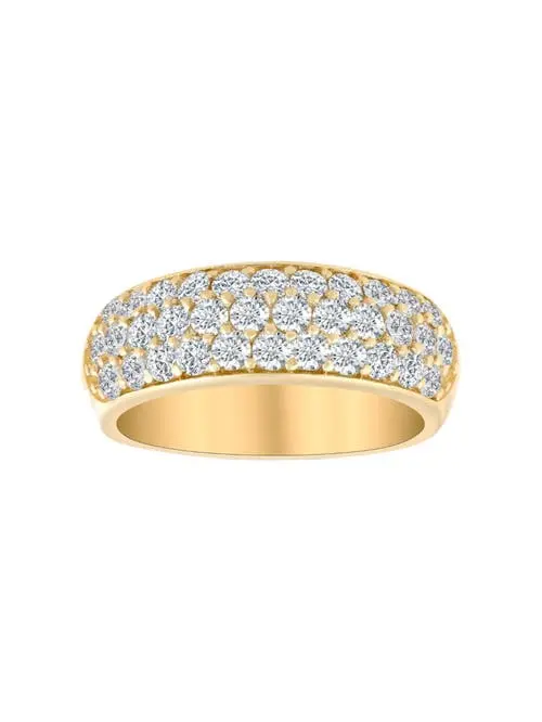 BLISS DIAMOND 1 3/4ct Pave Lab Grown Diamond Ring 14k Gold - 14k Yellow Gold