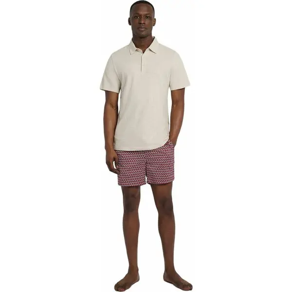 Onia Slub Short Sleeve Polo - Stone