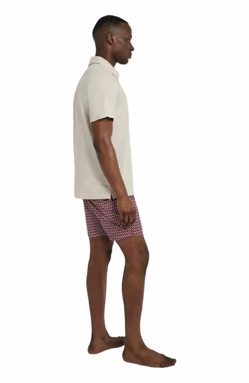 Onia Slub Short Sleeve Polo - Stone