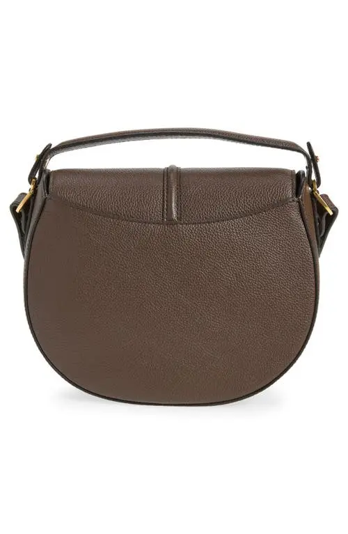 DEMELLIER Siena Leather Saddle Crossbody Bag - Mocha