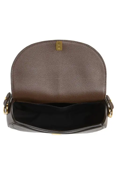 DEMELLIER Siena Leather Saddle Crossbody Bag - Mocha