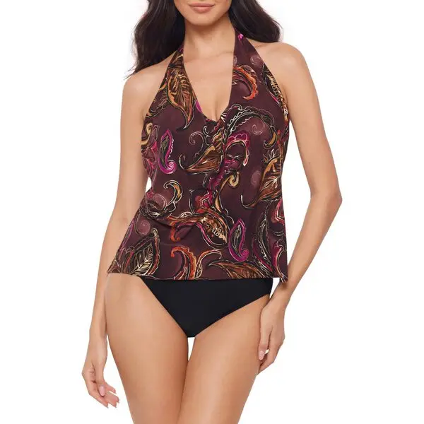 Magicsuit Empress Sophie Tankini Top - Wine Red