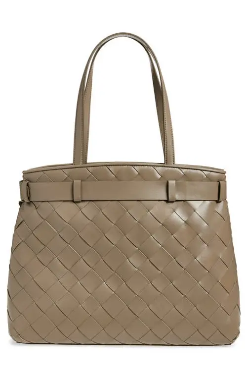 Sam Edelman Cleo Woven Leather Tote - Taupe