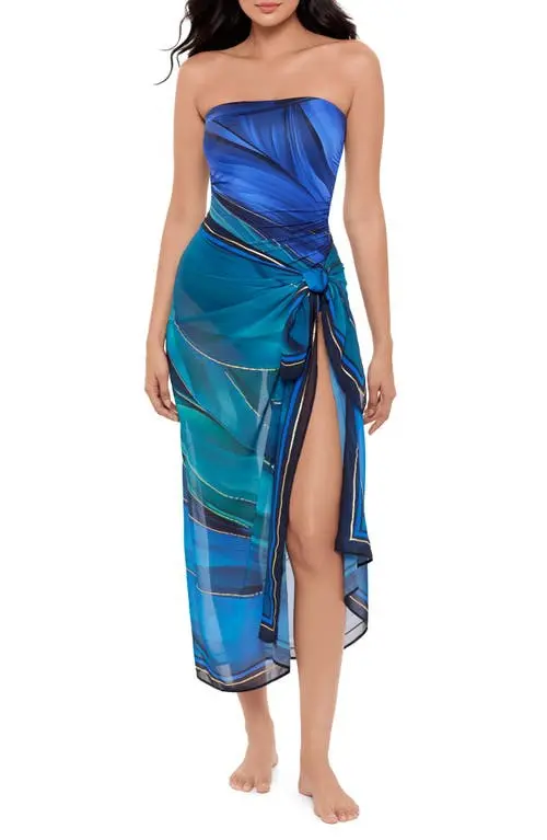 MIRACLESUIT® Maldiva Cover-up Pareo - Blue Multi