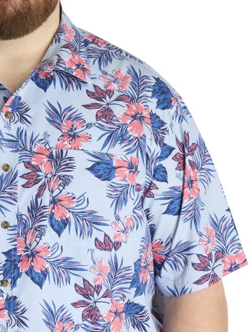 OAK HILL BY DXL Big & Tall Floral Sport Shirt