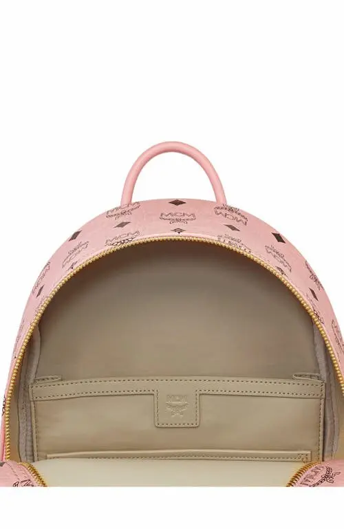 Mcm Stark Side Studs Backpack - Pink