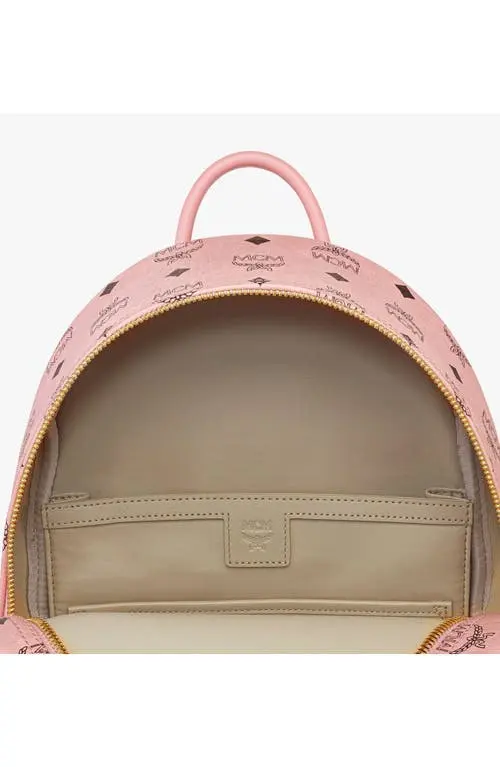 Mcm Small Stark Side Studs Backpack - Pink