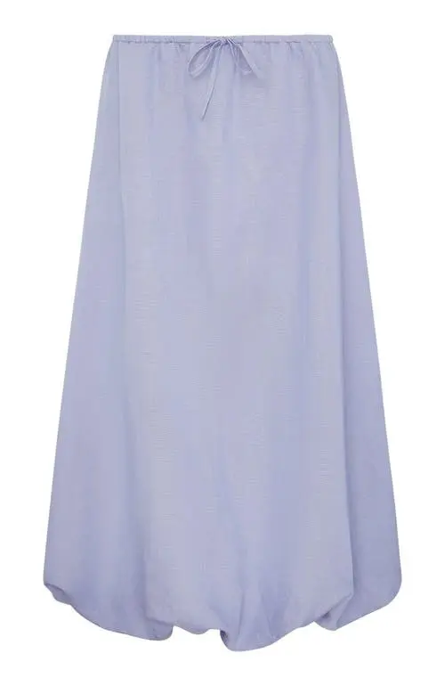 Onia Air Linen Bubble Maxi Skirt - Periwinkle