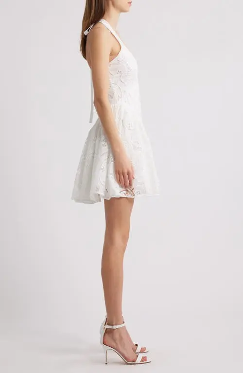 DELFI COLLECTIVE Hera Eyelet Halter Mini Dress
