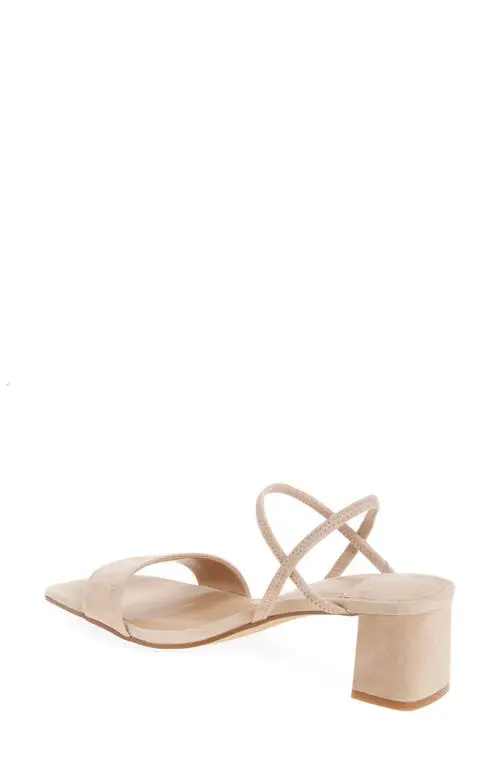 Jeffrey Campbell Adapt Ankle Strap Sandal - Beige Suede