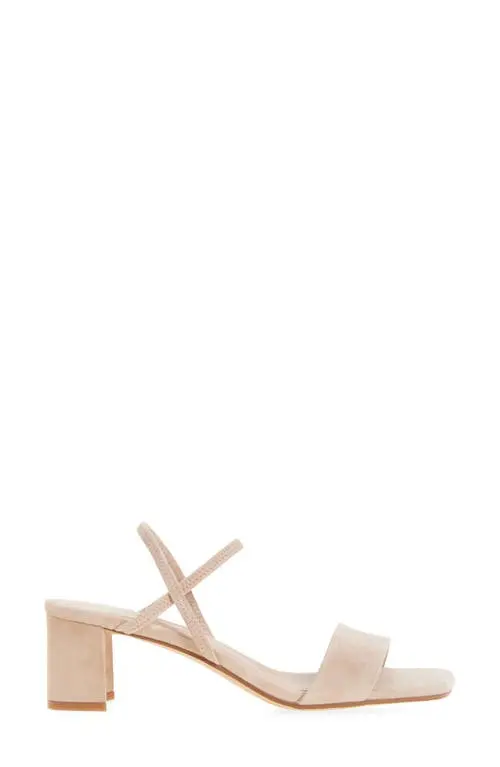 Jeffrey Campbell Adapt Ankle Strap Sandal - Beige Suede