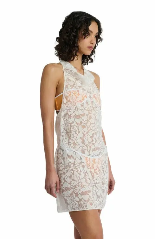 Onia Burnout Cowl Mini Dress