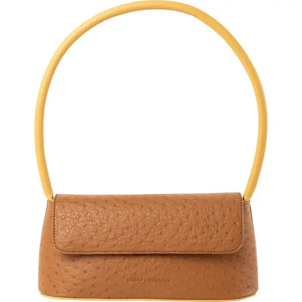 URBAN ORIGINALS Clover Vegan Leather Shoulder Bag - Brown