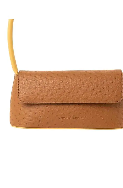 URBAN ORIGINALS Clover Vegan Leather Shoulder Bag - Brown