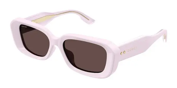 Gucci Rectangle Sunglasses 54 - Pink/brown (gg1531sk/003