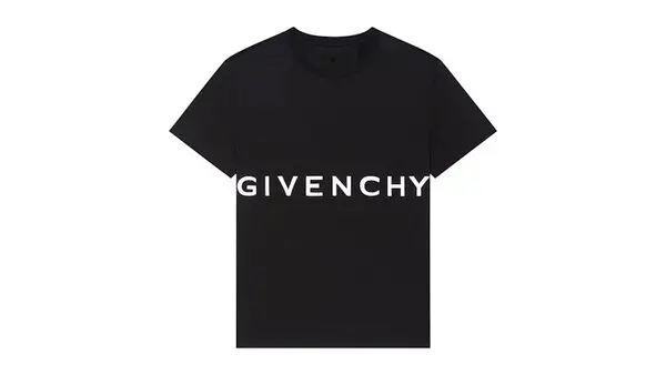 Givenchy Oversized Logo Embroidered T-shirt - Black