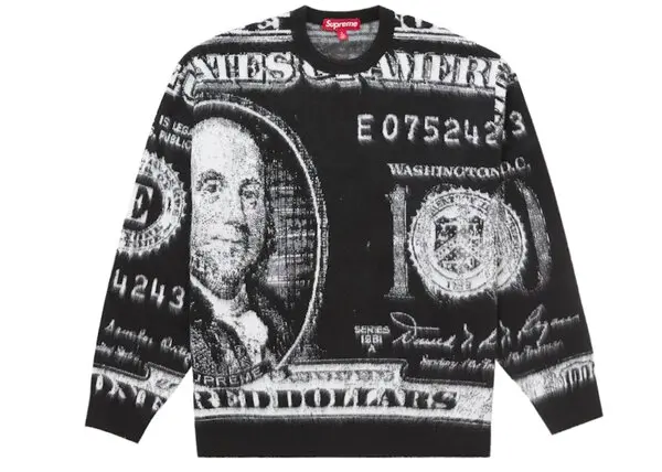 Supreme Money Sweater - Black