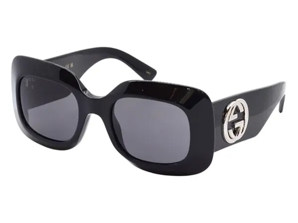 Gucci Square Frame Sunglasses - Black Grey (gg1695s/001/51)