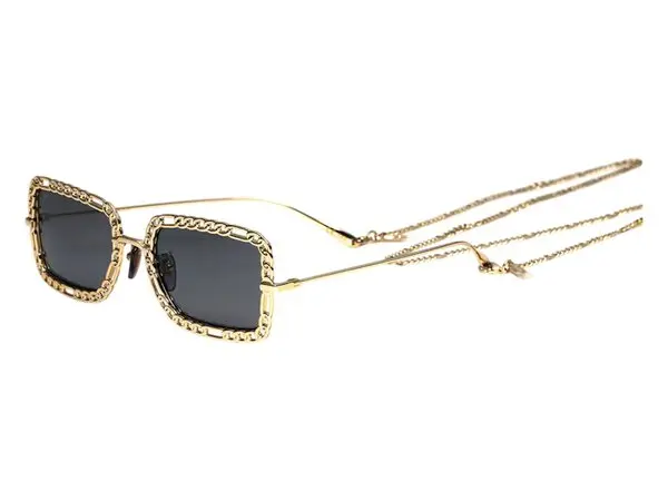 Gucci Square Sunglasses - Gold Grey (gg1112s/001/54)