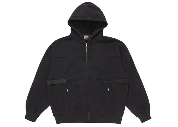 Supreme Marithé + François Girbaud Zip Up Hooded Sweatshirt - Black