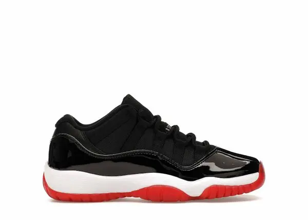 JORDAN 11 Retro Low Bred - Black/white/varsity Red