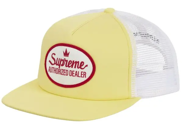 Supreme Authorized Mesh Back 5panel - Light Yellow