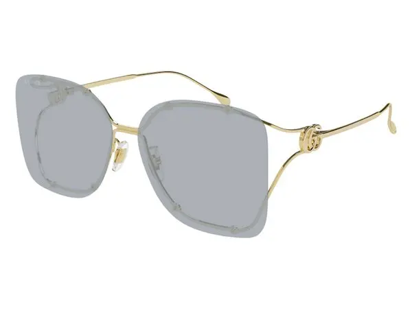 Gucci Square Sunglasses - Gold Grey (gg1713sa/001/60)