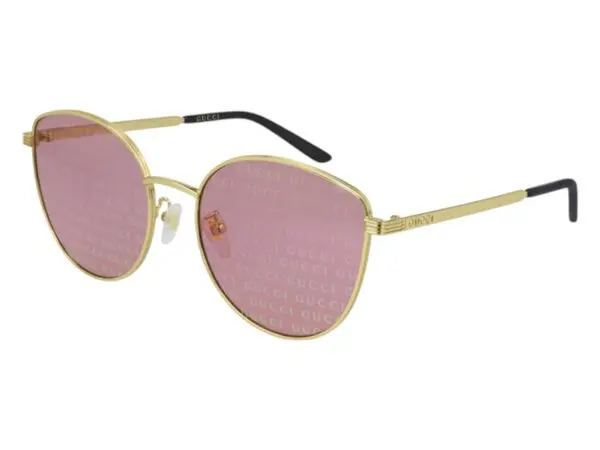 Gucci Cat Eye Sunglasses - Gold Pink (gg0807sa/004/58)