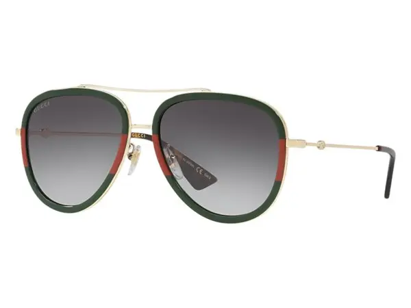 Gucci Aviator Sunglasses - Gold Green (gg0062s/003/57)