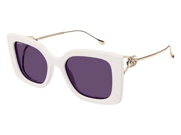 Gucci Square Sunglasses - Ivory Violet (gg1567sa/003/54)