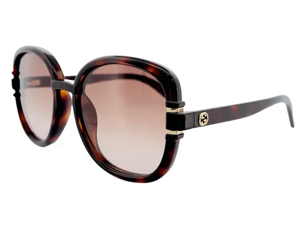 Gucci Round Frame Sunglasses - Havana Pink (gg1068sa/002/57)