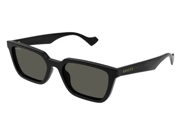 Gucci Rectangle Full Rim Sunglasses - Black Grey (gg1539s/001/55)