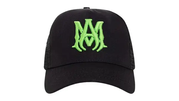 Amiri Ma Logo Trucker Hat - Black