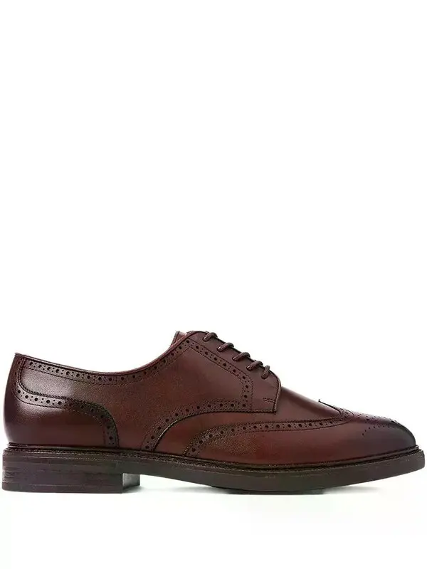 Polo Ralph Lauren Brogue Detailing Derby Shoes - Brown