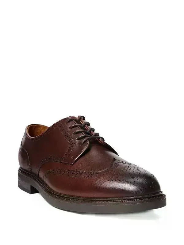 Polo Ralph Lauren Brogue Detailing Derby Shoes - Brown