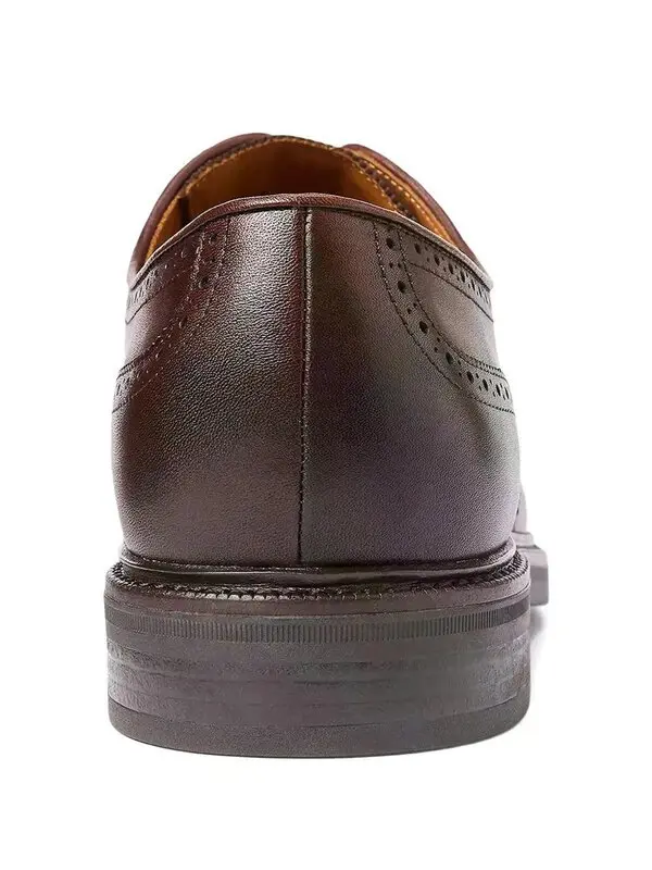 Polo Ralph Lauren Brogue Detailing Derby Shoes - Brown