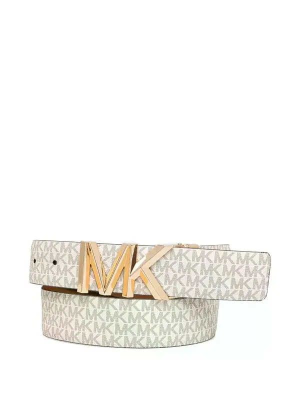Michael Kors Logo-embellished Belt - Neutrals