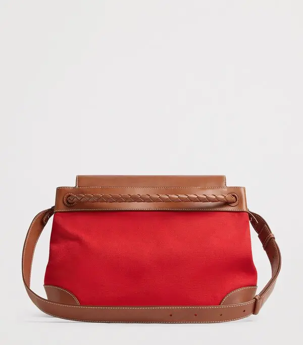 Bottega Veneta Large Canvas Andiamo Messenger Bag