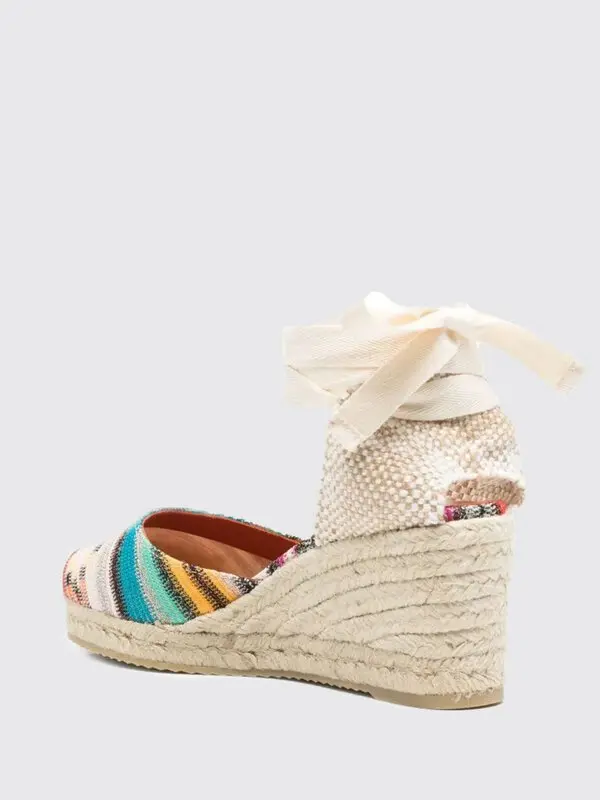 Missoni Espadrille Wedge With Tie Ankle - Multicolor