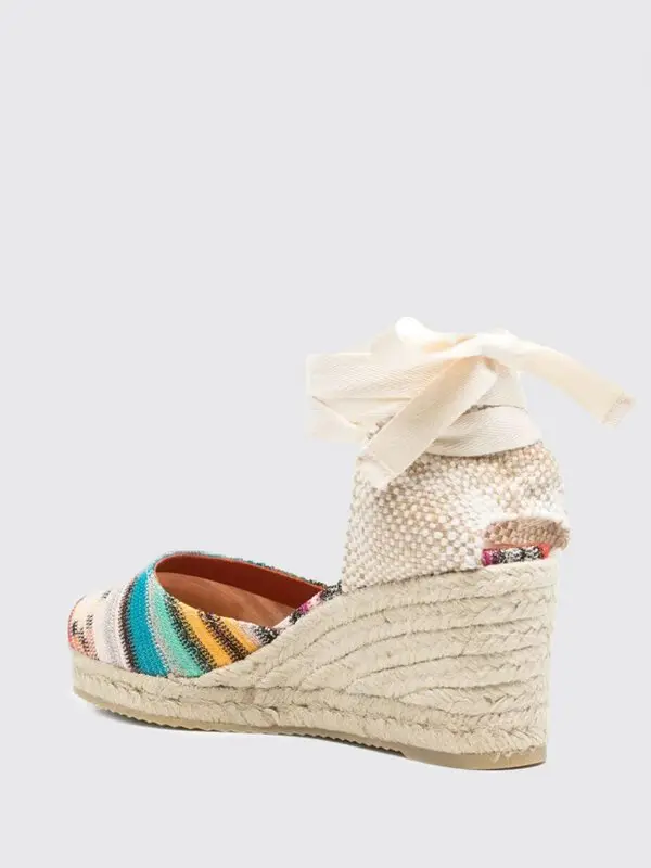Missoni Espadrille Wedge With Tie Ankle - Multicolor