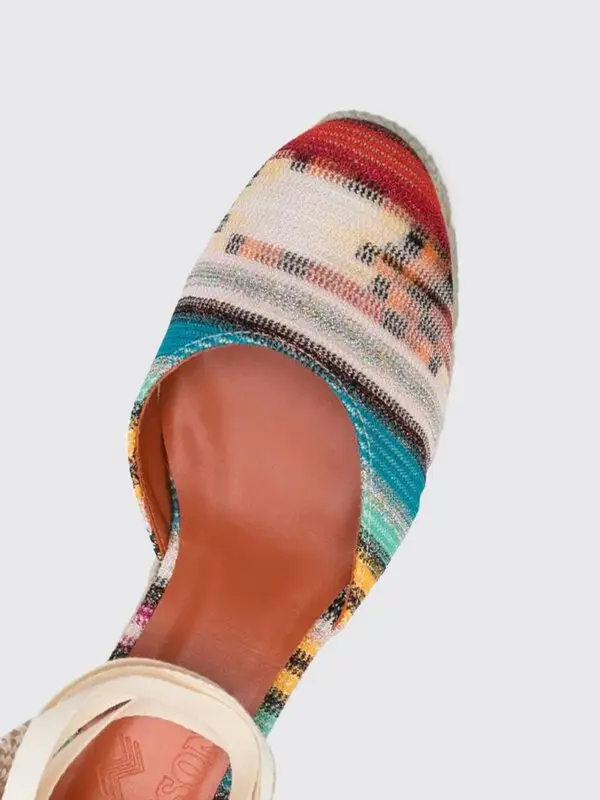 Missoni Espadrille Wedge With Tie Ankle - Multicolor
