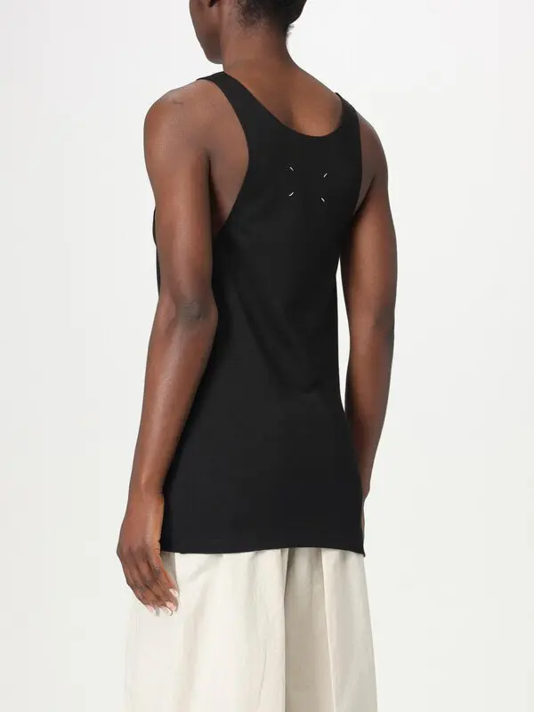 MAISON MARGIELA Logo Tank Top - Black