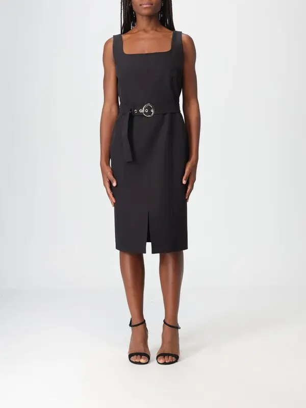 Liu Jo Belted Sleeveless Dress - Black