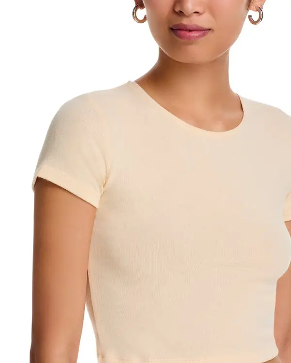 LESET Lauren Cropped Slim Fit Top