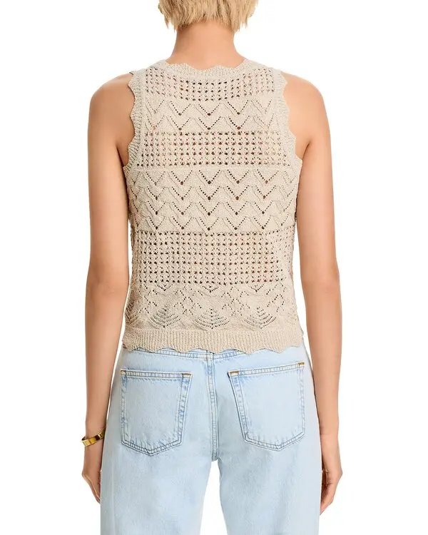 Aqua Crocheted Tank Top